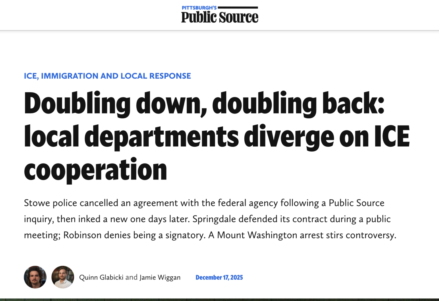 PGH Public Source: Doubling down, doubling back: local departments ...